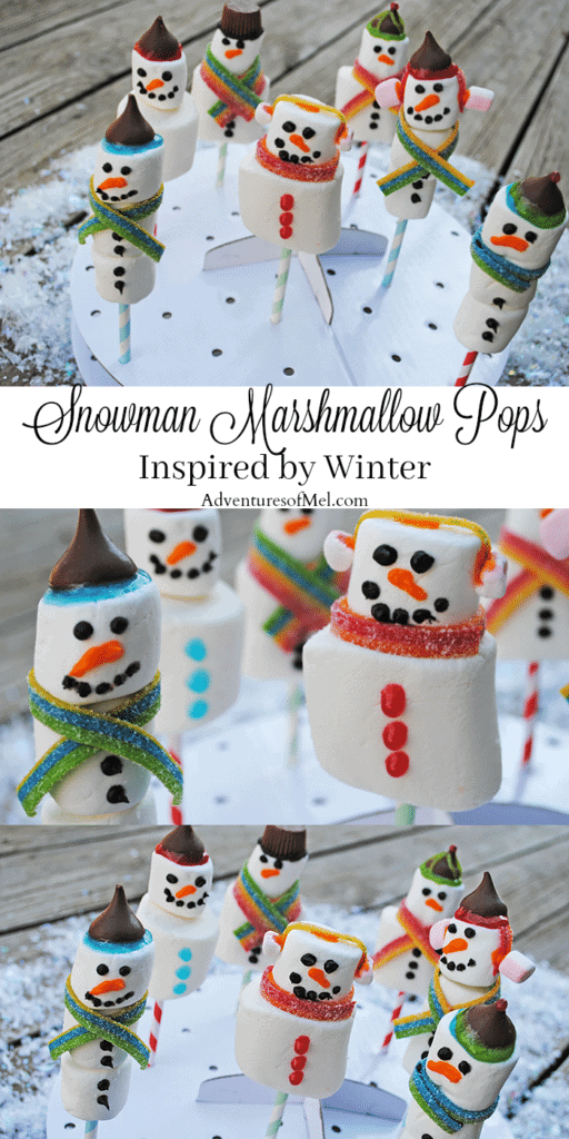 Yummy Snowman Marshmallow Pops Inspired by Winter
