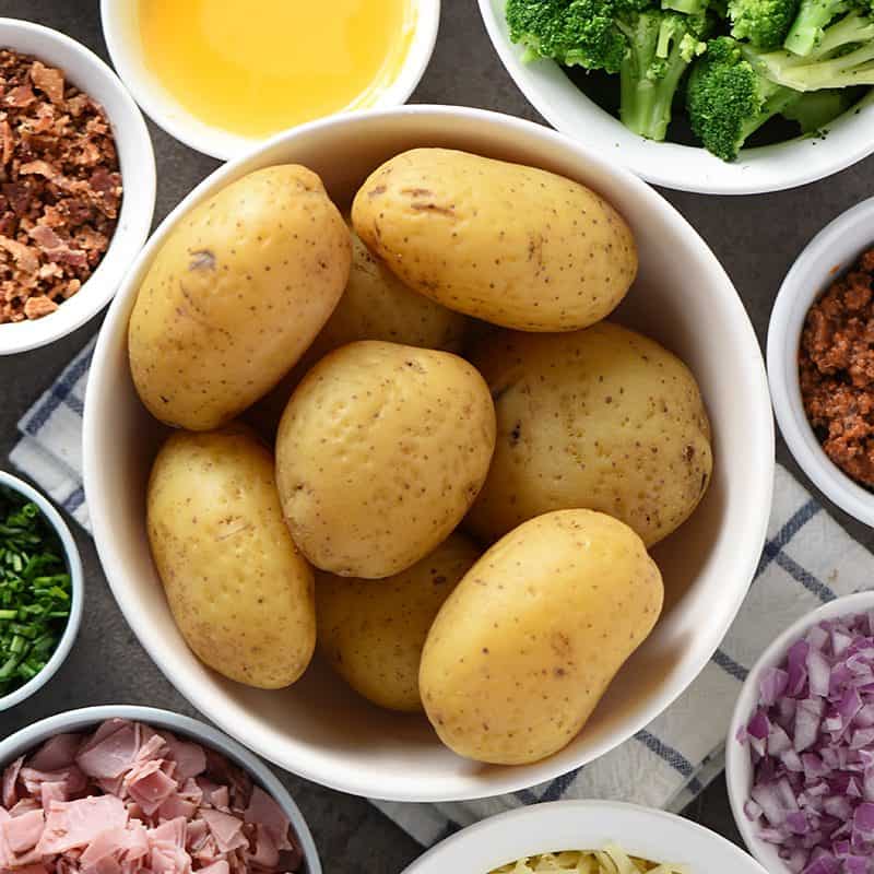 Ultimate Baked Potato Bar Loaded with Toppings Ideas - Adventures of Mel