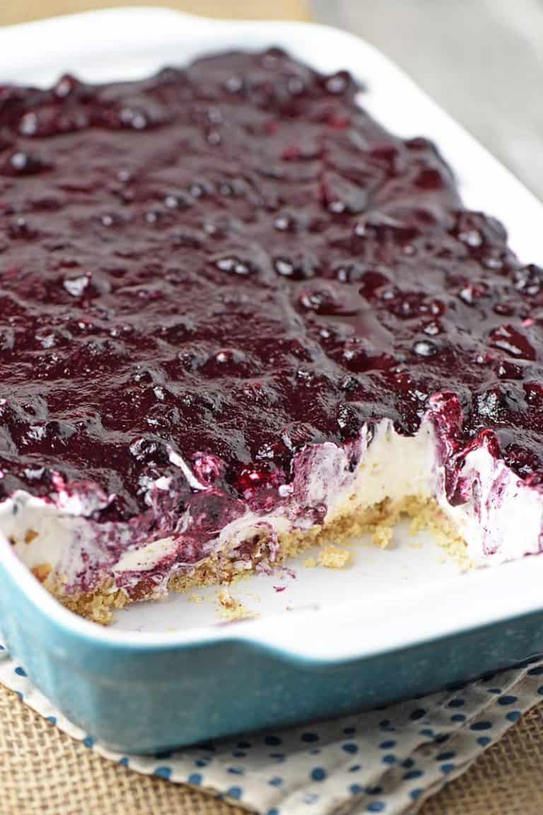 No Bake Blueberry Yum Yum Dessert Recipe Adventures Of Mel No Bake Blueberry Yum Yum Dessert Recipe Adventures Of Mel