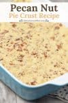 Pecan Nut Pie Crust Recipe - Adventures of Mel