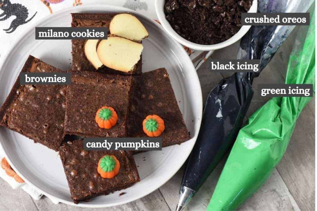 Spooky Graveyard Brownies for Halloween - Adventures of Mel