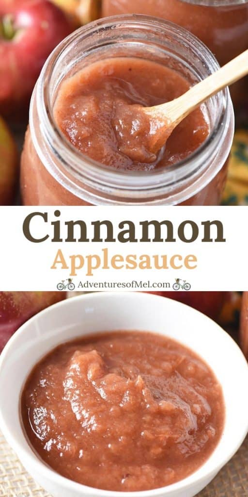 No Peel Instant Pot Cinnamon Applesauce Adventures Of Mel