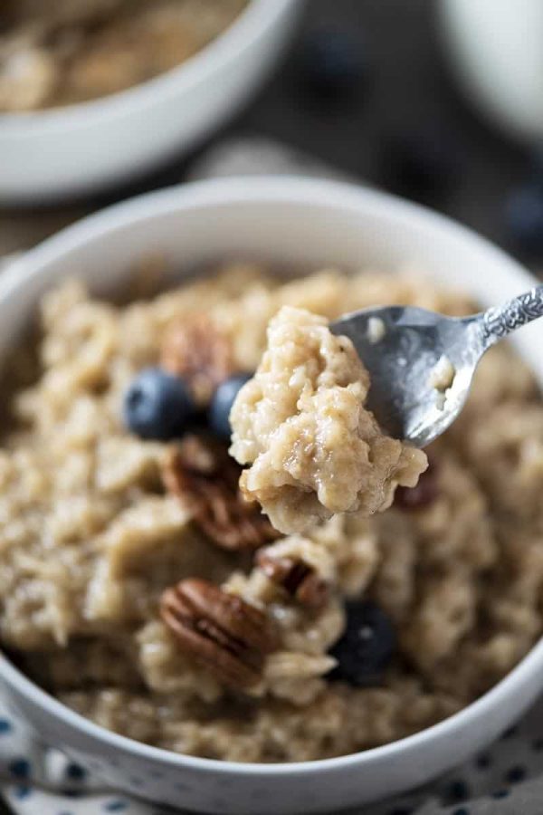 Perfectly Cooked Maple Brown Sugar Oatmeal - Adventures of Mel