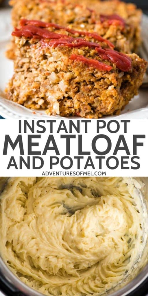 2-in-1 Instant Pot Meatloaf and Potatoes | Adventures of Mel