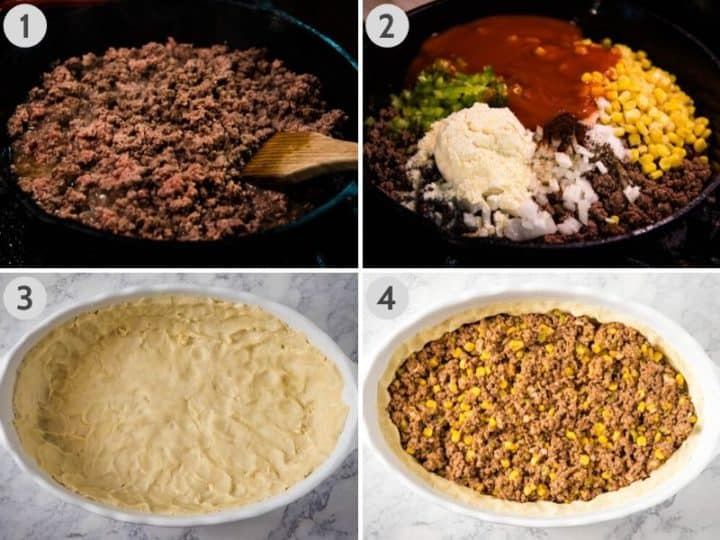 Cheesy Mexican Meat Pie with Bacon | Adventures of Mel