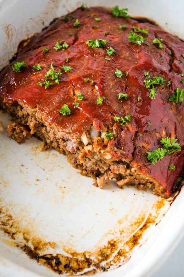 Traditional Meatloaf Recipe with Easy Sauce Topping | Adventures of Mel
