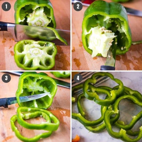 How to Cut a Pepper 4 Easy Ways - Adventures of Mel