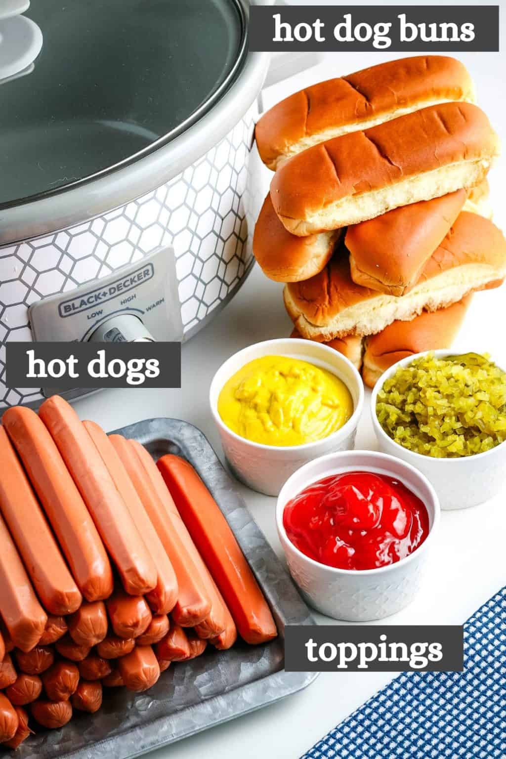 How to Make Easy Crock Pot Hot Dogs for a Crowd - Adventures of Mel