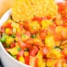 Easy & Fresh Mango Peach Salsa Recipe From Scratch - Adventures of Mel