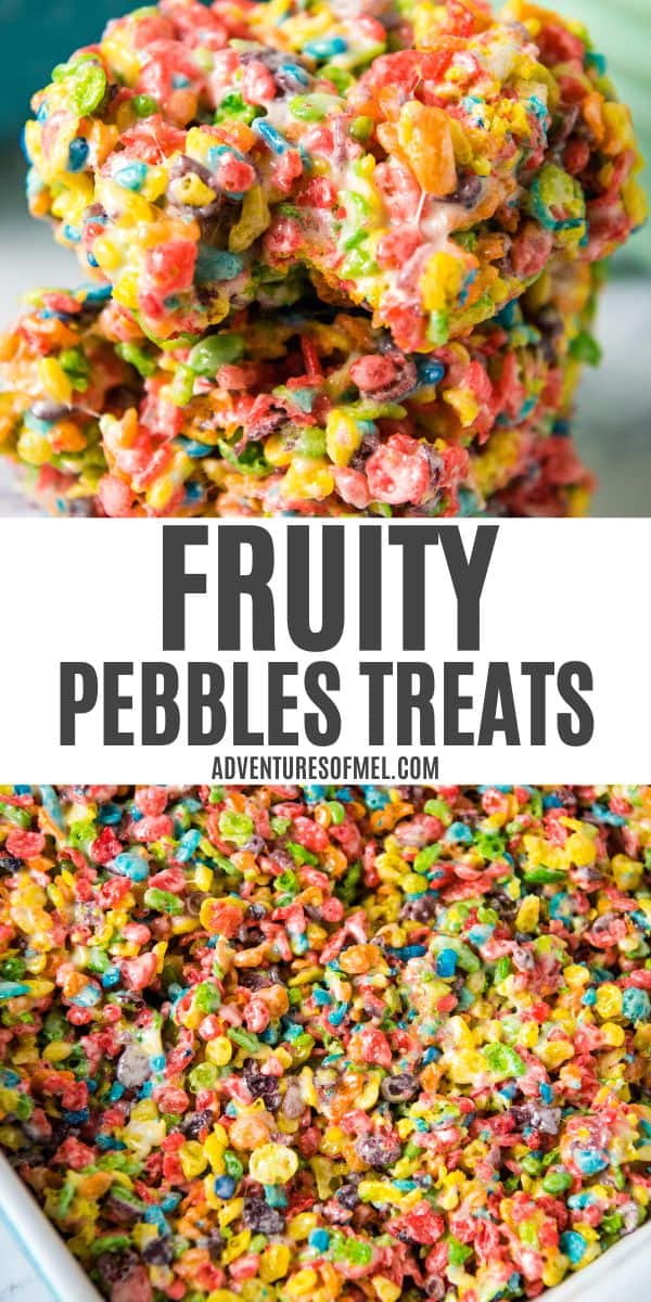 Easy Fruity Pebbles Treats Recipe in the Microwave - Adventures of Mel
