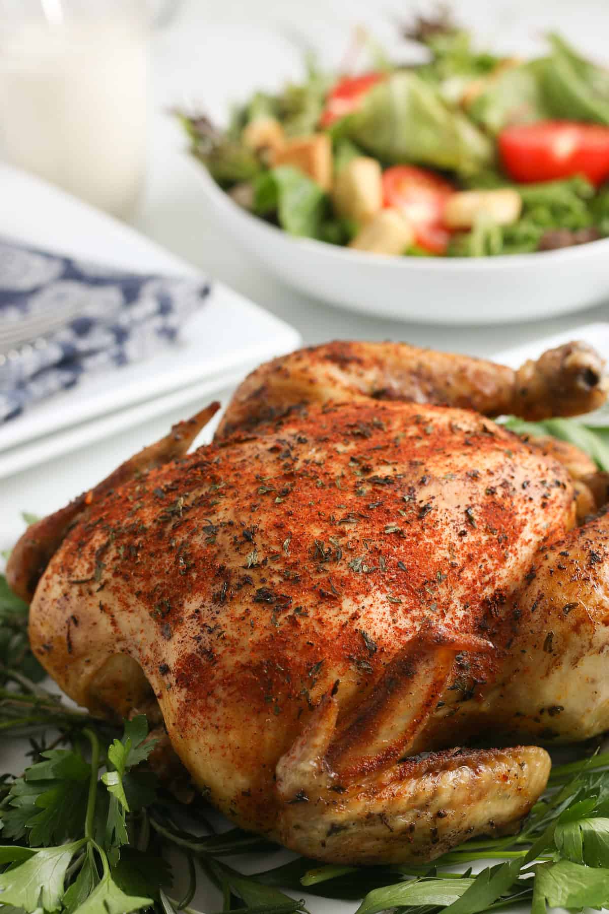Easy Slow Cooker Whole Chicken Recipe With Vegetables - Adventures of Mel