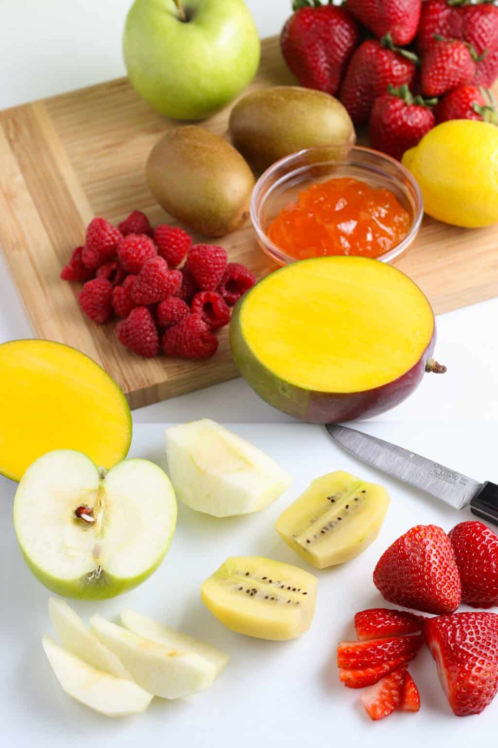 Simple and Easy Fruit Salsa Recipe With Cinnamon Chips - Adventures of Mel