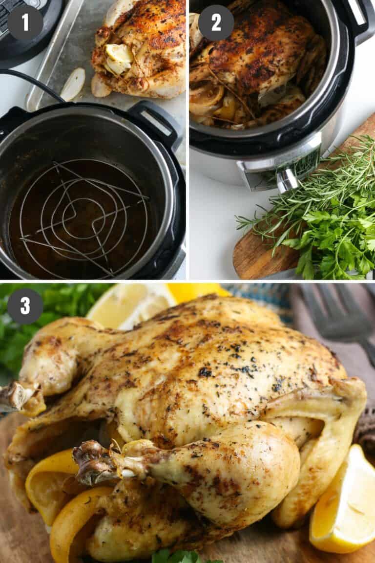 Juicy Instant Pot Whole Chicken for an Easy Dinner - Adventures of Mel