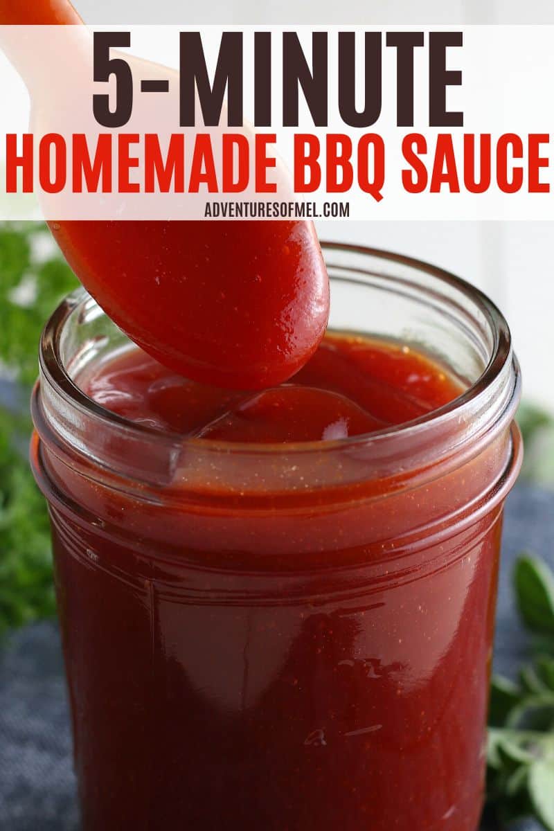 Quick & Easy Homemade BBQ Sauce With Just 3 Ingredients - Adventures of Mel